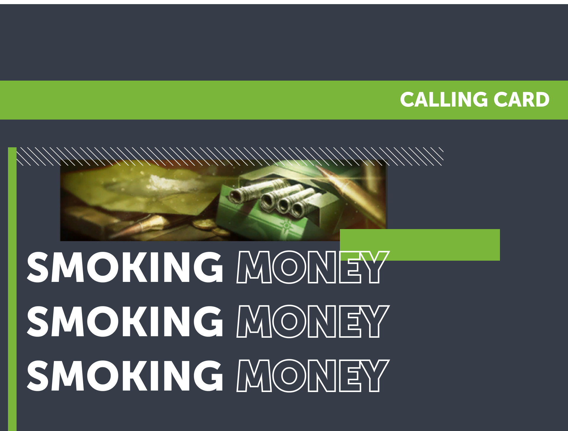Buy MW2 Smoking Money Calling Card | LFCarry