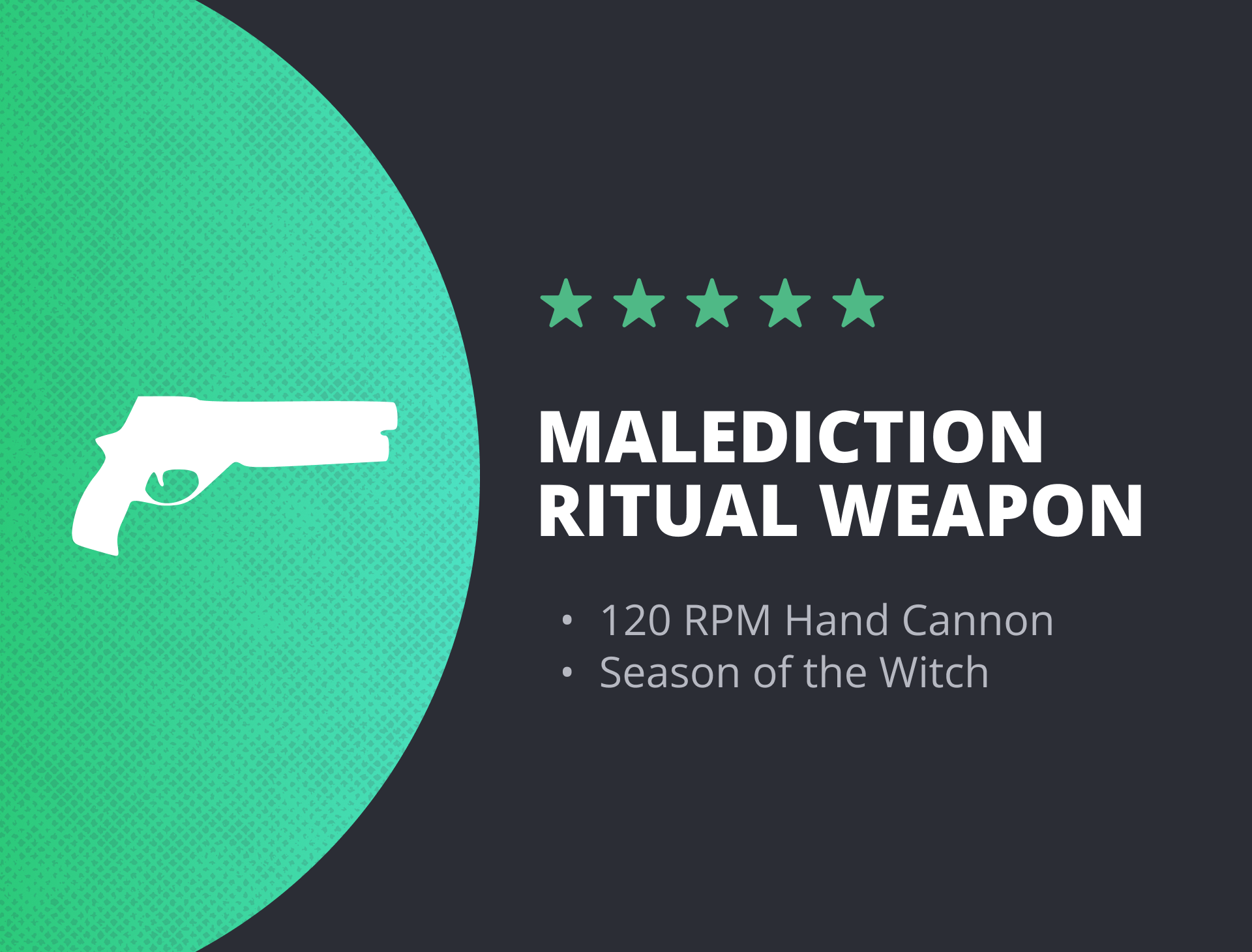 Buy Malediction Ritual Hand Cannon in Destiny 2 - LFCarry.com