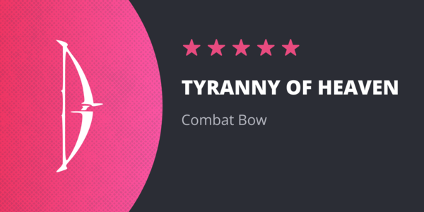 Buy Tyranny of Heaven Roll - Destiny 2 Boost Service - LFCarry