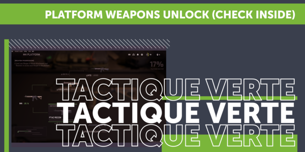Buy CoD MW2 Tactique Verte Platform Weapons Unlock Boost