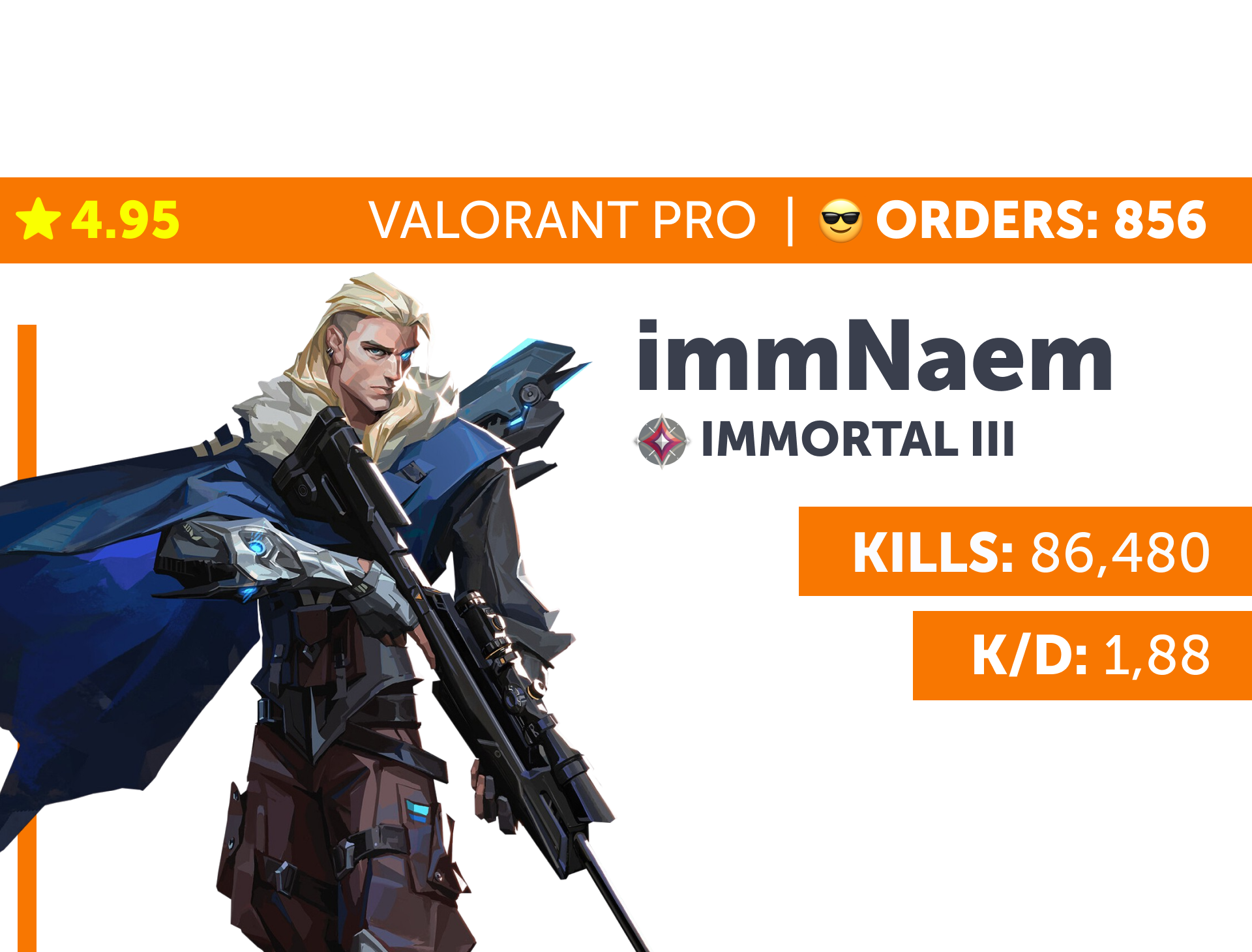 Buy 1-Hour Valorant Gaming Session with immNaem | LFCarry