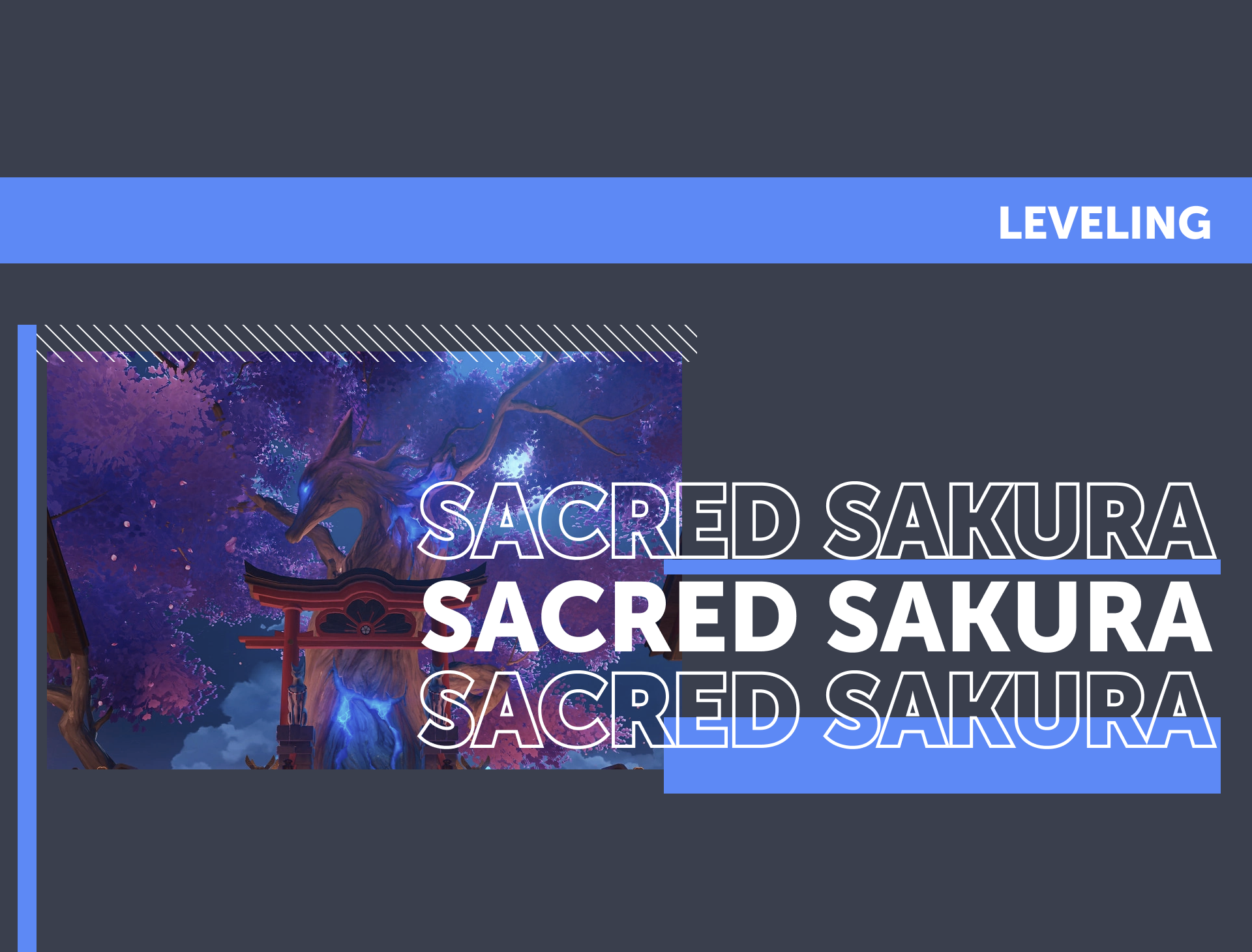 Genshin Impact Sacred Sakura's Favor Leveling (1-30) | LFcarry