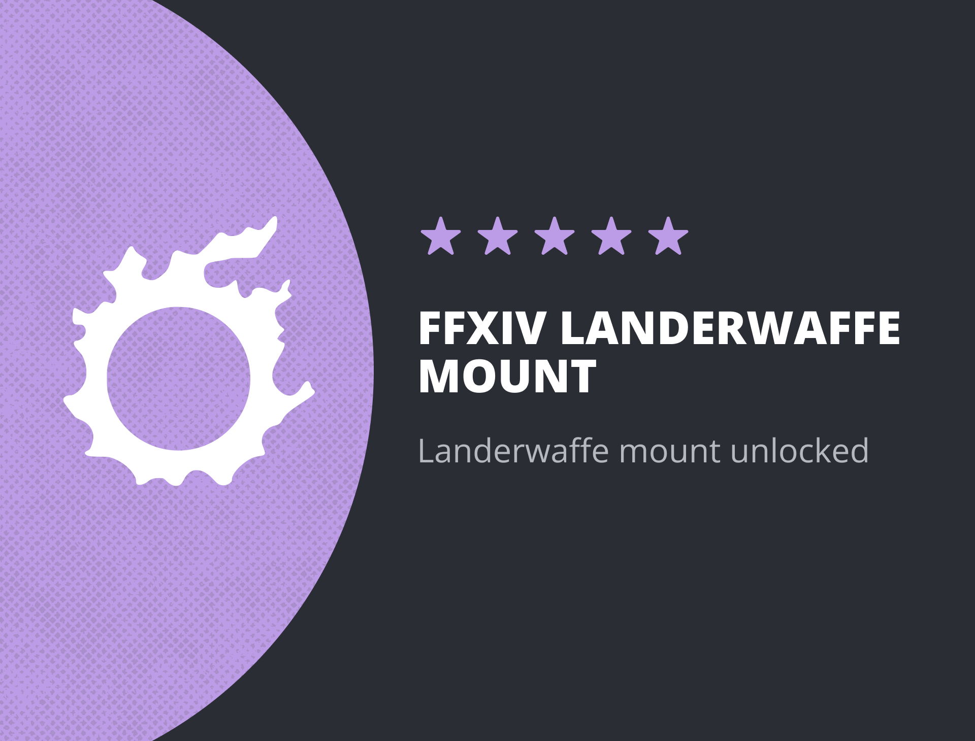 FFXIV Landerwaffe Mount Boost - Quick Unlock - LFCarry.com